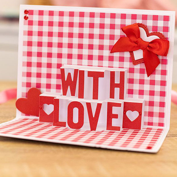 Gemini Cutting Die, Shaped Pop-Out Sentiment - With Love - £3.99