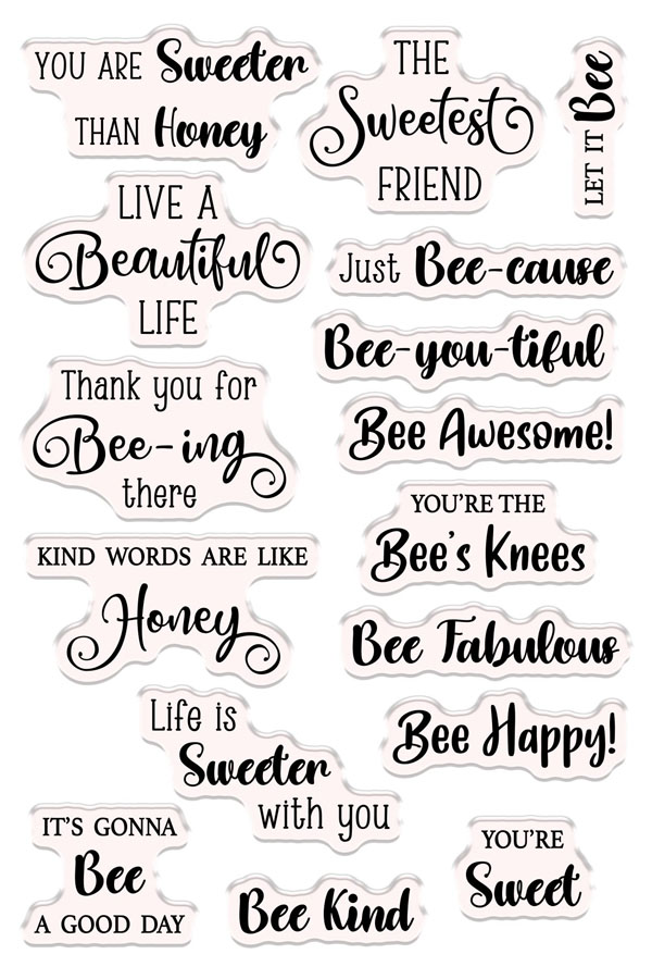 Nature's Garden Stamp Set, Honeysuckle - Sweet Sentiments - £2.99