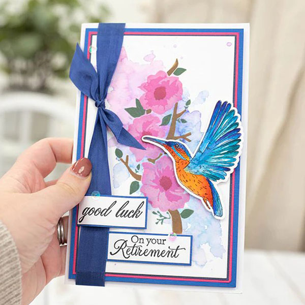 Nature's Garden Cutting Die & Stamp Set, Kingfisher - Flying Gem - £3.99