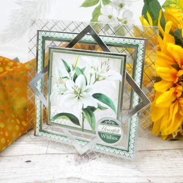 Die Cut Topper Sheet - Fabulous Florals - Heartfelt Lilies - £1.70