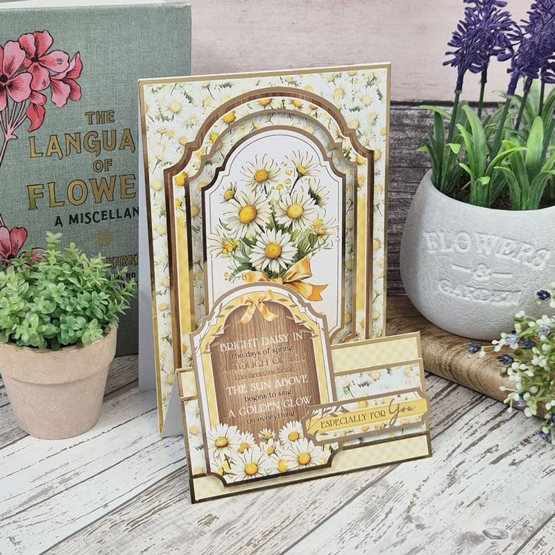 Die Cut Card Topper Sheet - A Year Of Flowers, April Daisy - £1.70