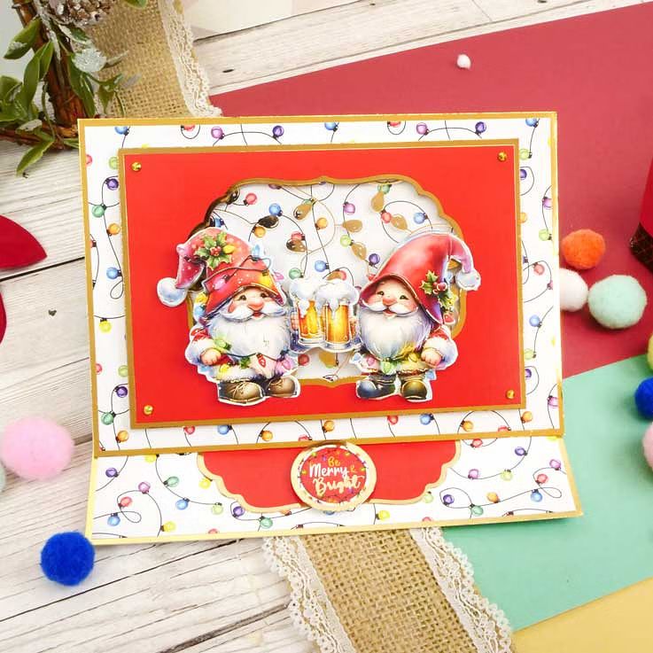 Die Cut 3D Decoupage A4 Sheet - Christmas Time Is Here, Christmas Cheer ...