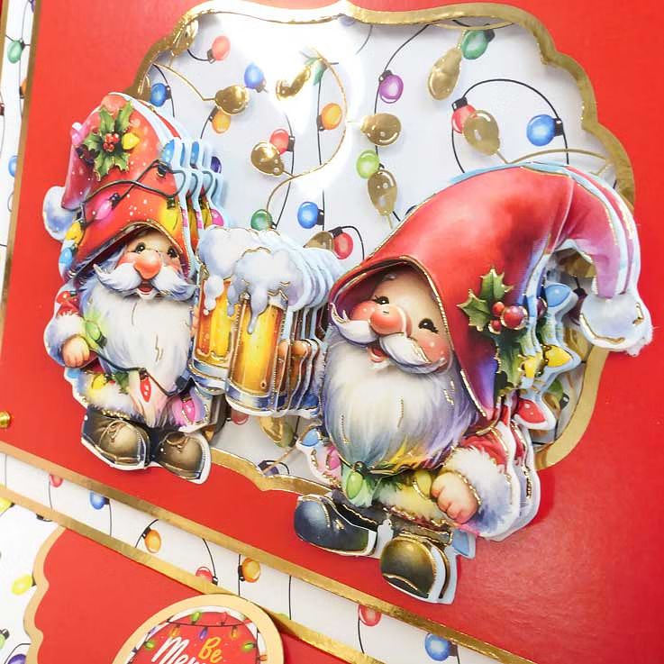 Die Cut 3D Decoupage A4 Sheet - Christmas Time Is Here, Christmas Cheer ...