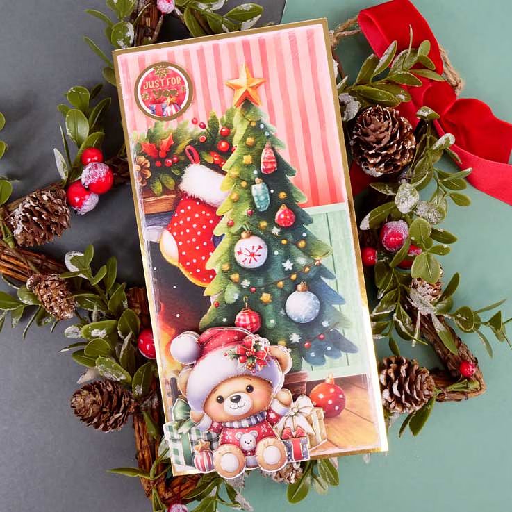 Die Cut 3D Decoupage A4 Sheet - Christmas Time Is Here, Christmas Cheer ...