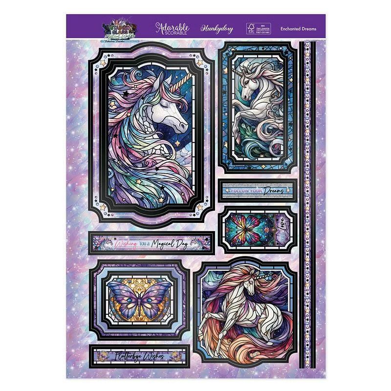 Die Cut Topper Set - Stained Glass Mystical Worlds, Enchanted Dreams ...