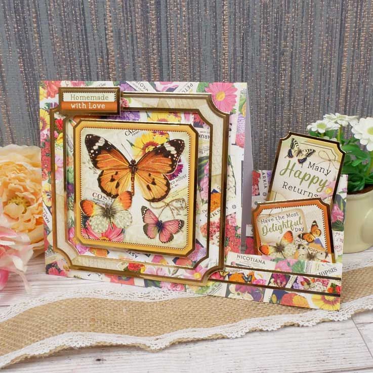 Card Topper Pad - Beautiful Butterflies (24 Sheets) - £19.99