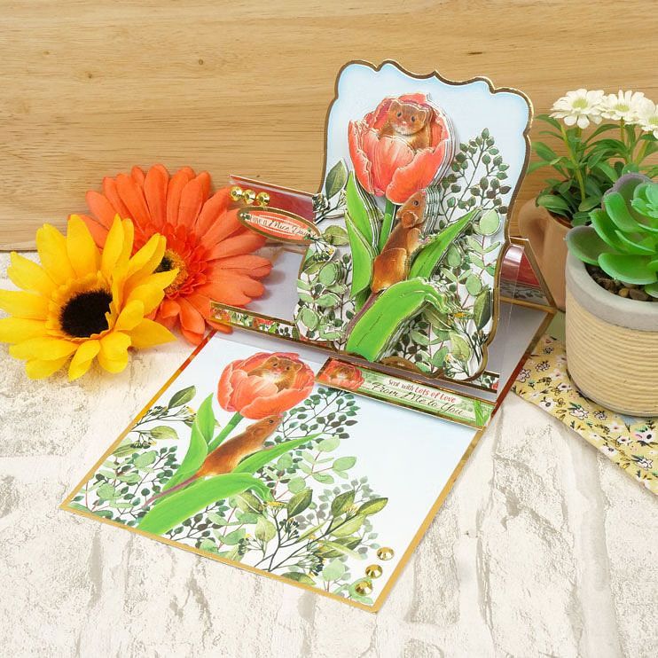 Die Cut Deco-Large Decoupage Set - Spring Is Here, A Mice Day - £2.40