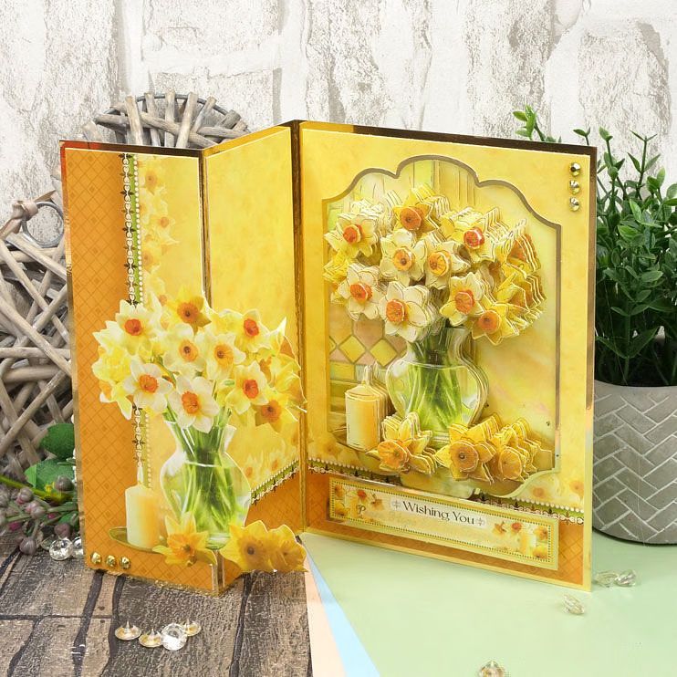 Die Cut Deco-Large Decoupage Set - Spring Is Here, Delightful Daffodils ...