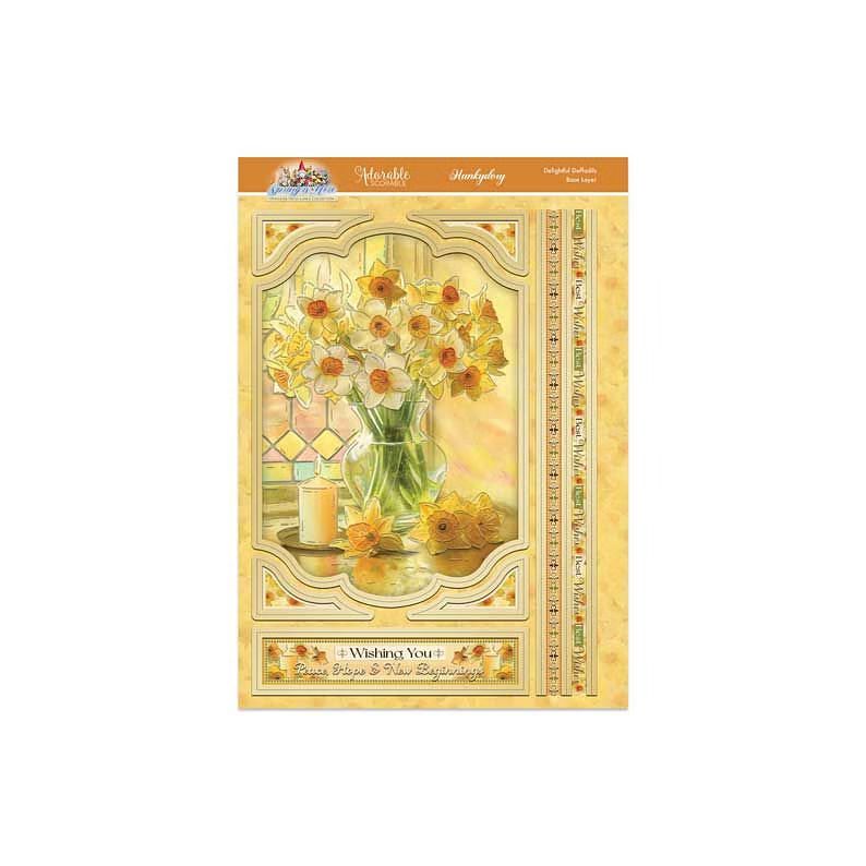 Die Cut Deco-Large Decoupage Set - Spring Is Here, Delightful Daffodils ...