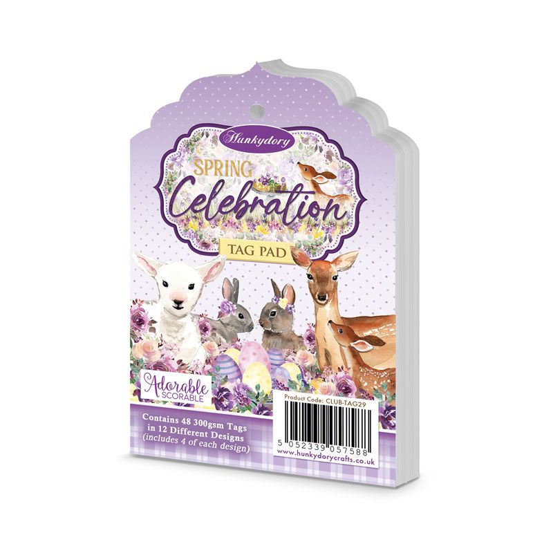 Spring Celebration Tag Pad, Hunkydory (48 tags) - £5.99